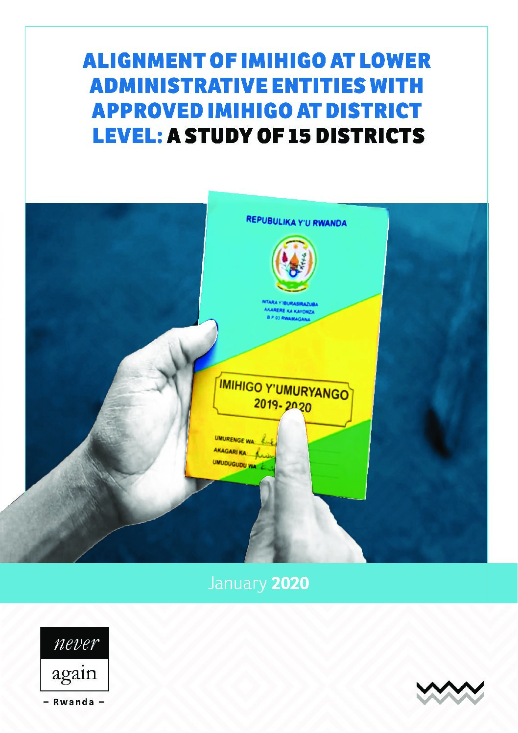 ALIGNMENT OF IMIHIGO AT LOWER ADMINISTRATIVE ENTITIES WITH APPROVED ...